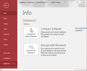 Dealing with MS Access database corruption after executing or modifying a query