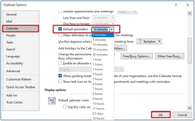 Fixed The Default Flag Time for Messages is Late in the Day