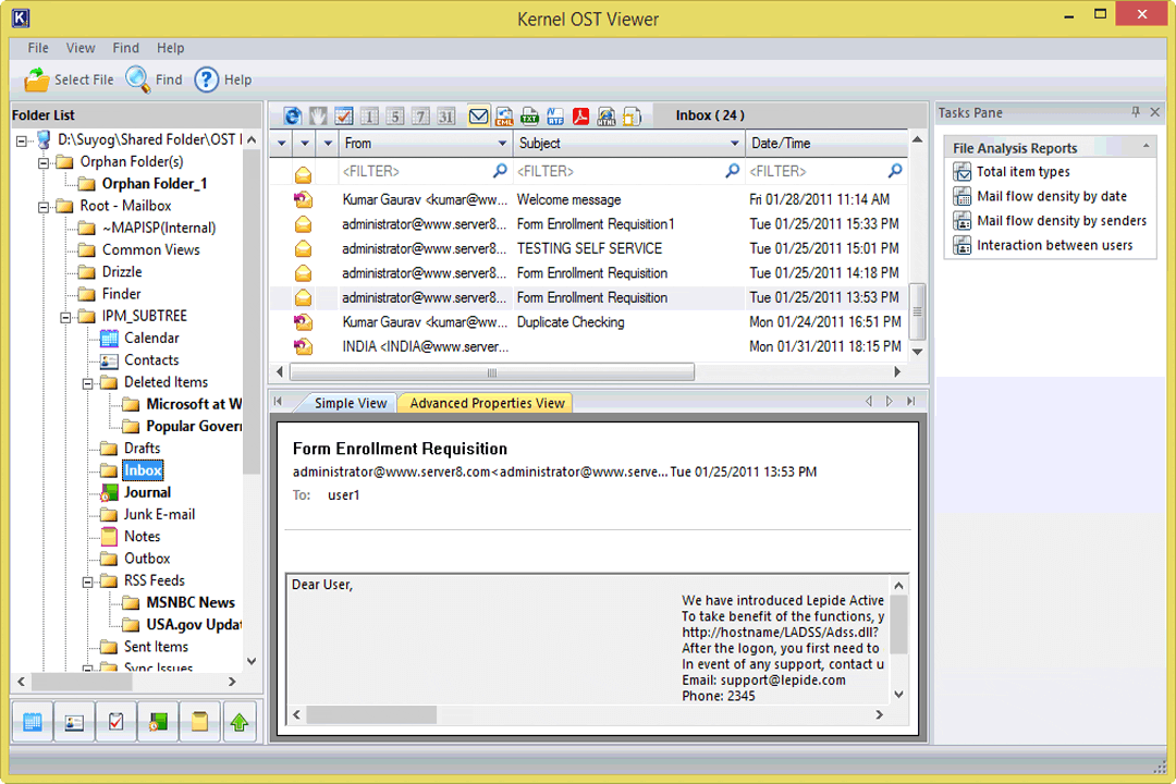 Access Outlook OST related attachments with Print Facility