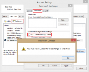 How can you change the location of OST file in Outlook?