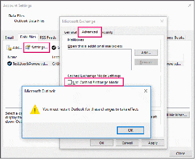 How can you change the location of OST file in Outlook?