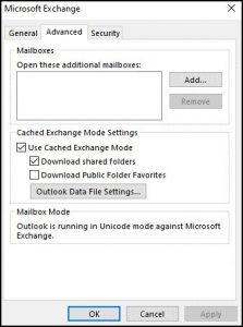 What is Cached Exchange Mode in Outlook?