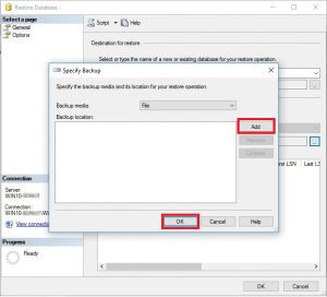 Restoring MDF files from BAK files – A manual solution
