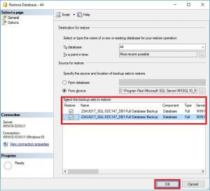 Restoring MDF files from BAK files – A manual solution
