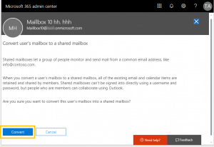Convert a User Mailbox to Shared & a Shared Mailbox to User Mailbox in ...