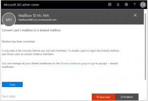 Convert a User Mailbox to Shared & a Shared Mailbox to User Mailbox in ...