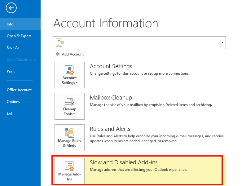 Disable com add ins outlook 2016 - castlepowen Disable com add ins outlook 2016 - castlepowen