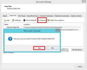 How to Add, Close and Remove Data File in Outlook?