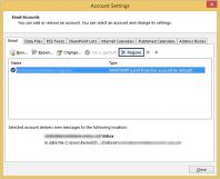 How to add, close and remove data file in Outlook?