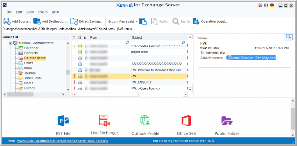 Simple methods to recover deleted mailboxes in Exchange 2016