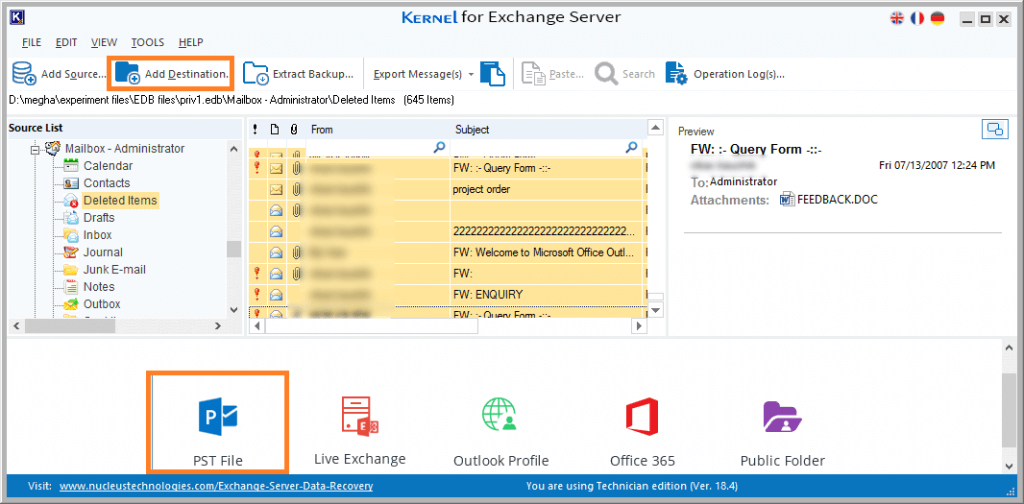 Simple methods to recover deleted mailboxes in Exchange 2016