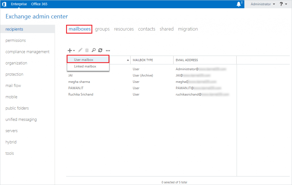How to Move or Recreate a Mailbox in Exchange Database?