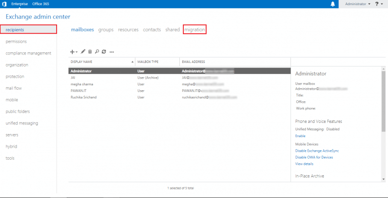 How to move a Mailbox in Exchange Database?