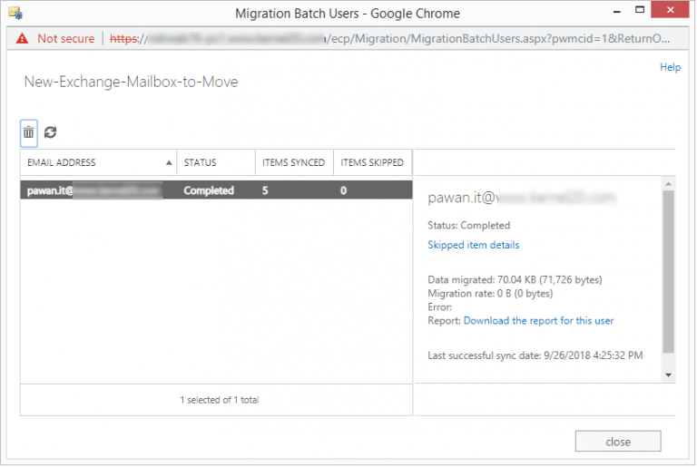 How to move a Mailbox in Exchange Database?