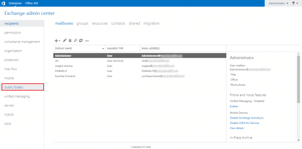 Grant full permission over Exchange Public Folders and their subfolders