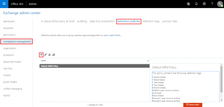 Know about Retention Policies in Office 365