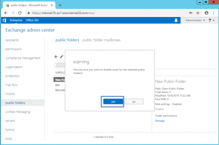 Steps to Mail-Enable and Mail-Disable Public Folders in Exchange