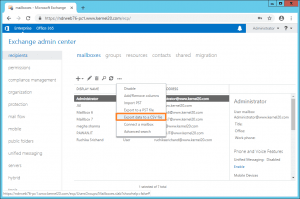 Batch migration of Exchange mailboxes using CSV file