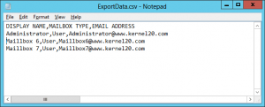 Batch migration of Exchange mailboxes using CSV file