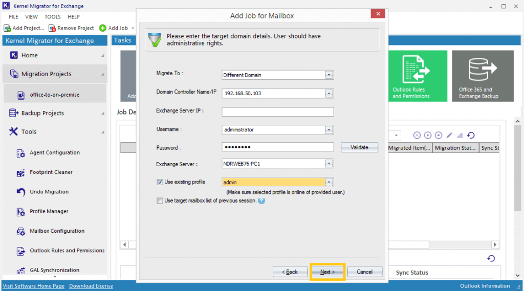 Office 365 (Microsoft 365) to on-premise Exchange Server Migration
