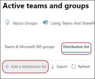 Learn how to create Distribution List in Microsoft 365
