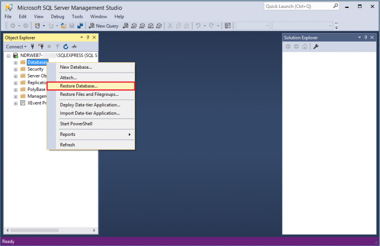 Restore Sql Database With A Different Name