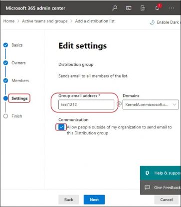 Learn how to create Distribution List in Microsoft 365