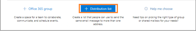 Learn how to create Distribution List in Office 365