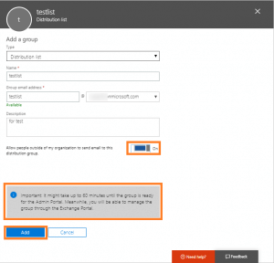 Learn how to create Distribution List in Office 365