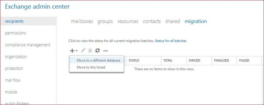 Migrate Exchange 2016 mailbox database to a new drive