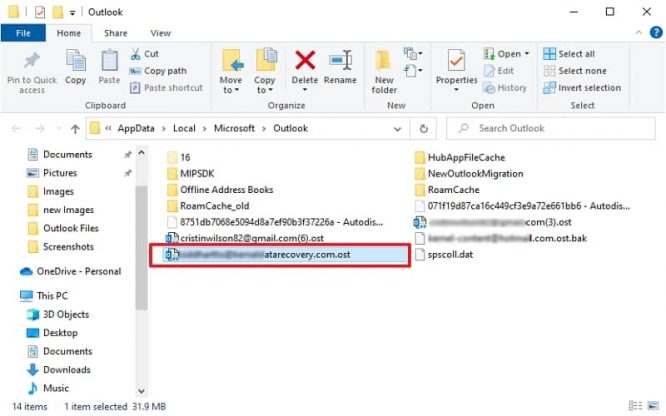 A simple way to move Outlook OST file to a new computer