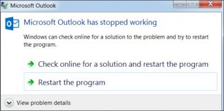 Fix error Outlook not opening in Windows 10