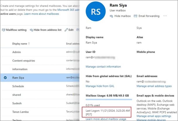 How to get inactive mailboxes in Exchange Server?