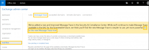 Message Tracing in Exchange Online (Office 365)