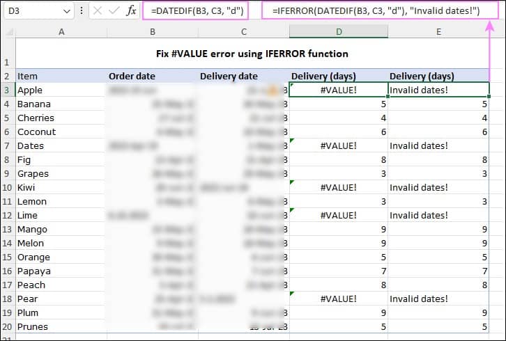 How to fix ‘VALUE Error’ in Excel 2016