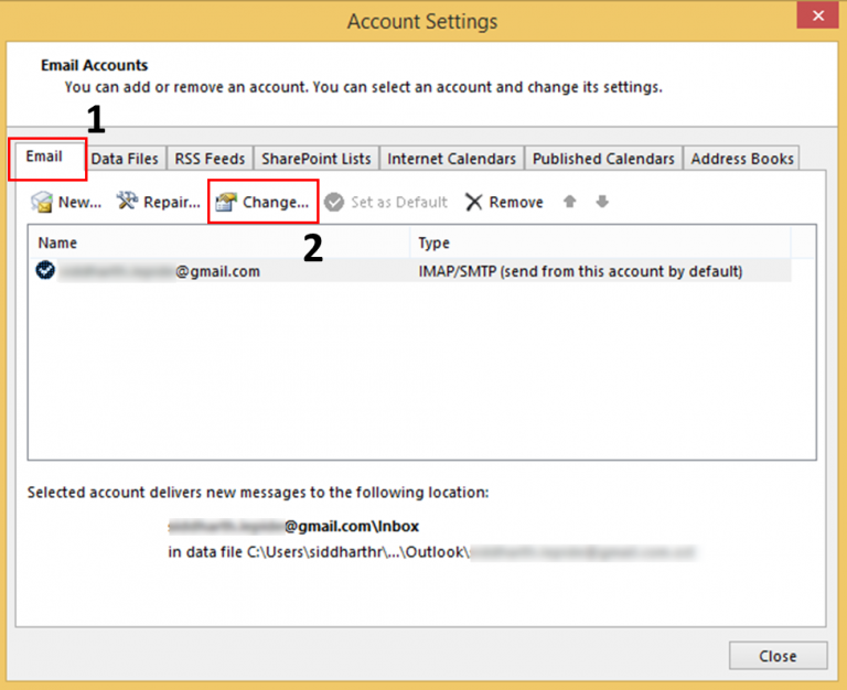 Top three ways to change passwords in Outlook