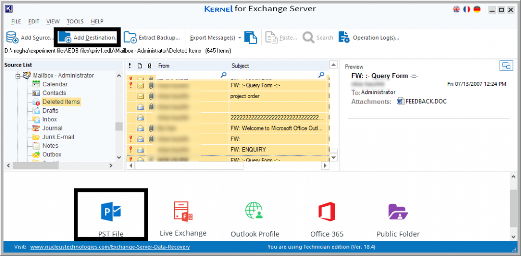 How to recover mailboxes in Exchange Server 2019?