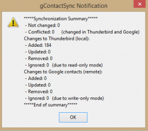 Synchronize Thunderbird Address Book with Gmail Contacts