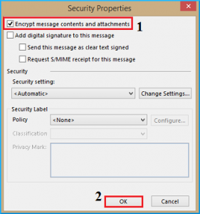 Simple Method to Encrypt Email in Outlook