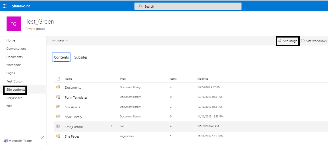 How To Check Sharepoint Usage Reports