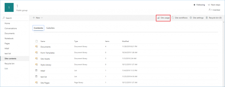 How to check SharePoint usage reports?