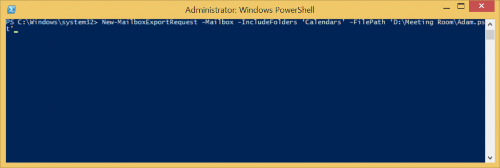 Use PowerShell to export or import calendar Items from Office 365