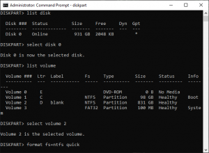Windows was unable to complete the format – How to fix?