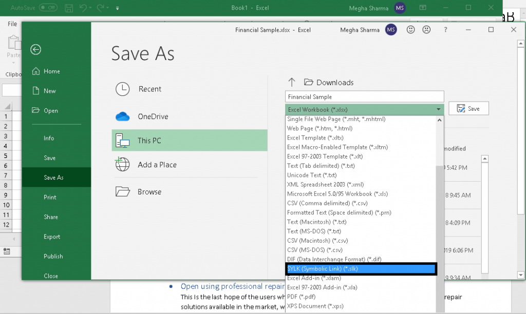 How to open corrupt excel files without any backups?