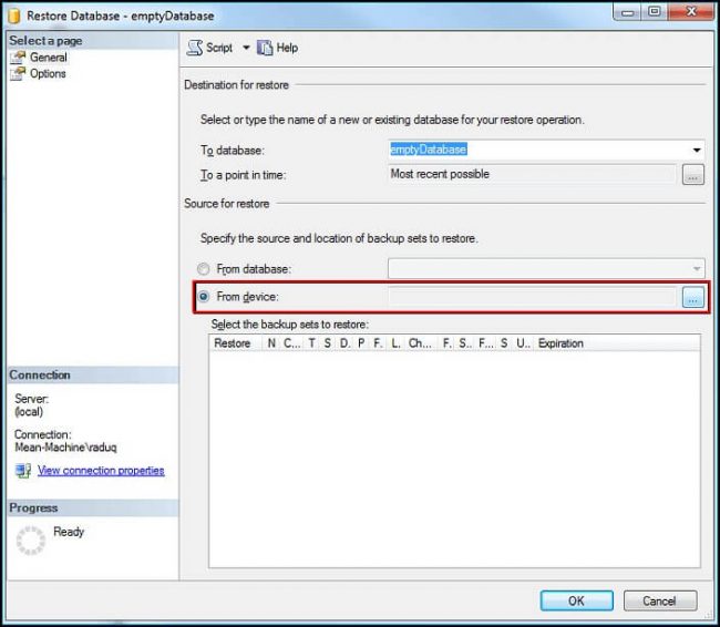 Ways to open and view MS SQL BAK files