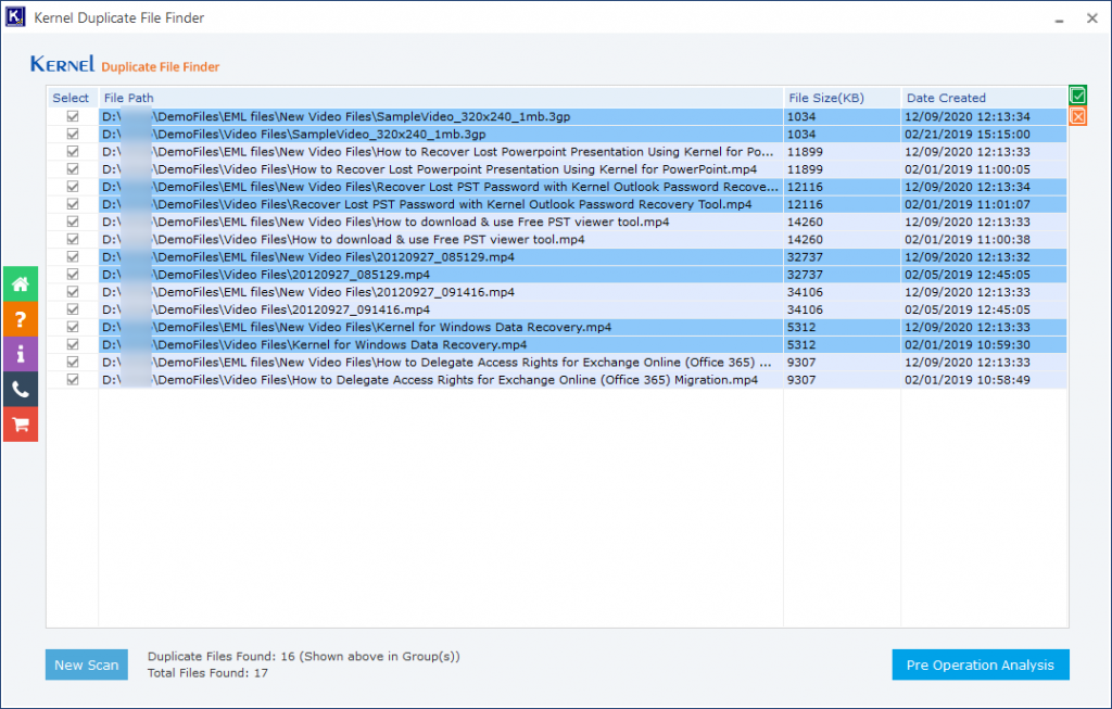 Duplicate Video Finder to find duplicate video on Windows