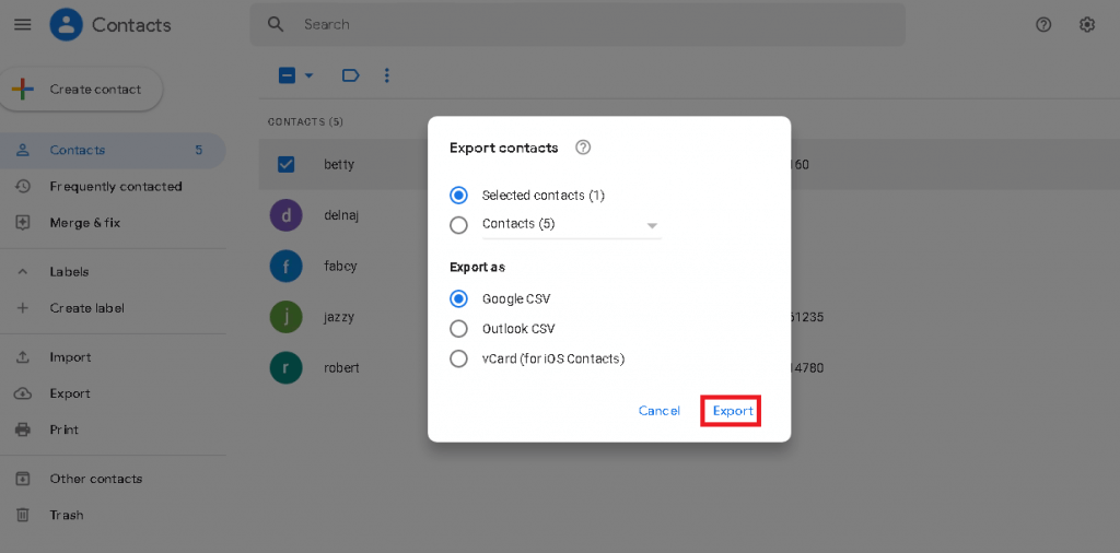 How to Download Google Contacts to PC?