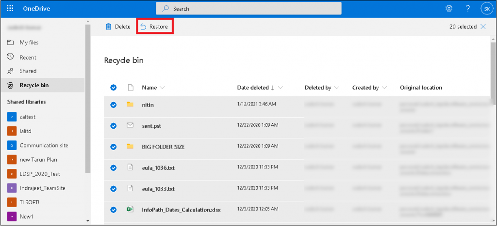Ways to recover permanently deleted data from OneDrive
