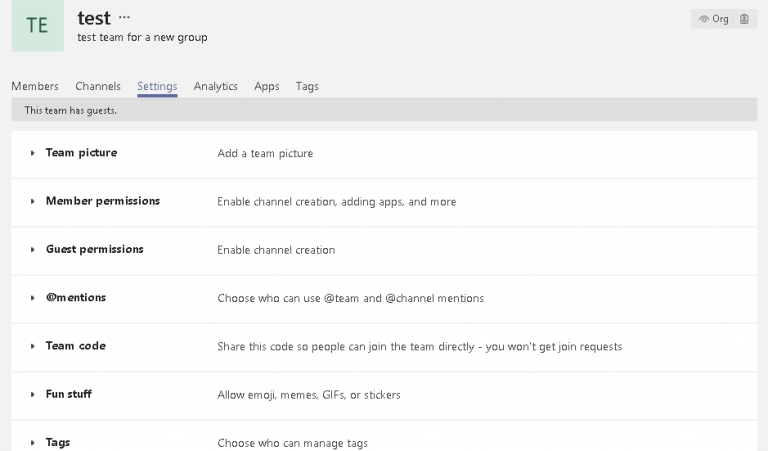 Steps to create a Team in Microsoft Teams