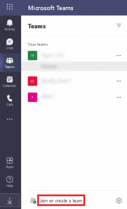 Steps to create a team in Microsoft Teams